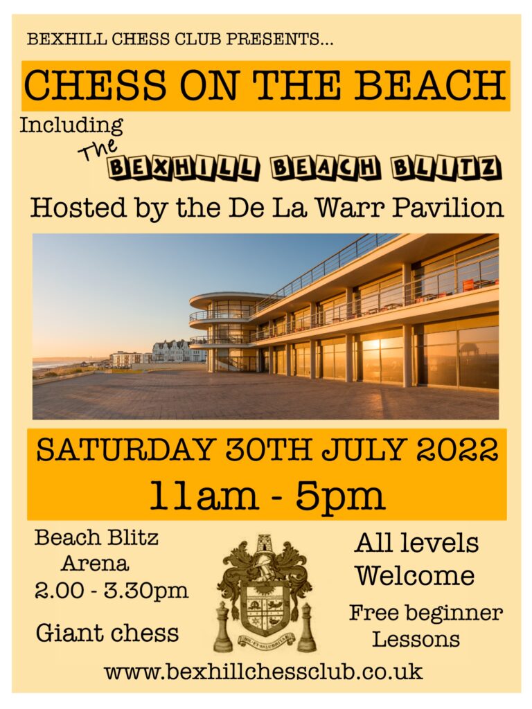 Bexhill Chess Club – Chess on the Beach – 30th July